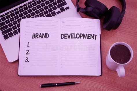 Text Showing Inspiration Brand Development Business Approach Defining The Product To Excel In