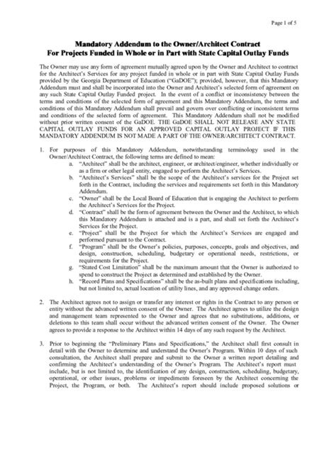 43 Addendum Templates Free To Download In PDF Word And Excel