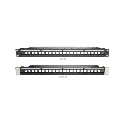 19 Unloaded Modular Patch Panel 24 Port With Back Cable Manager FTP NETX TELESYS