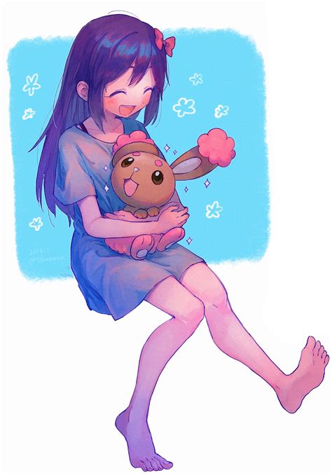 Aubrey Aubrey And Buneary Pokemon And More Drawn By Hyaku Momongamomomo Danbooru