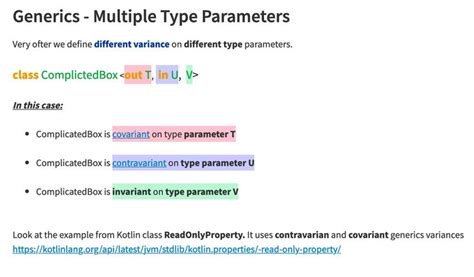 Generics Multiple Type Parameters Define Different Different Types