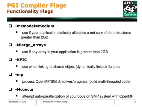 Compiler Ecosystem November 22 2018 Computation Products Group Ppt