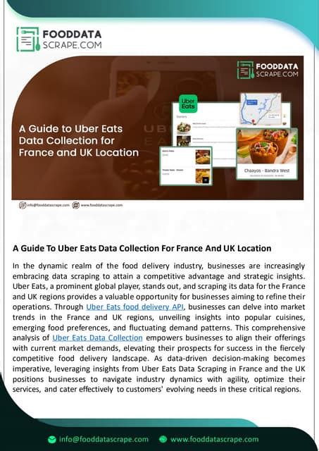 A Guide To Uber Eats Data Collection For France And Uk Locationpdf