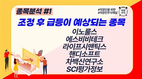 이노룰스 에스비비테크 라이프시맨틱스 핸디소프트 차백신연구소 Sci평가정보 Youtube