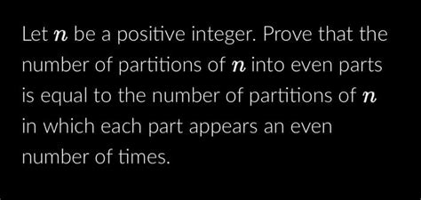 solved let n be a positive integer prove that the number of