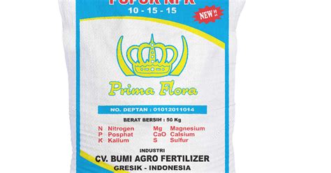Pupuk Npk Prima Flora 16 16 16 ~ Pupuk Prima Flora
