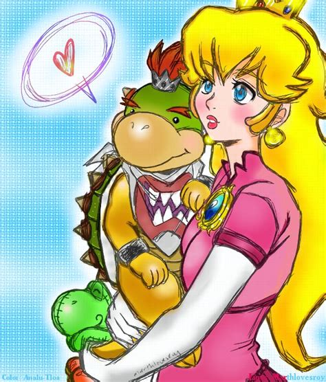 Peach And Bowser Jr Bowser Peach Art Peach