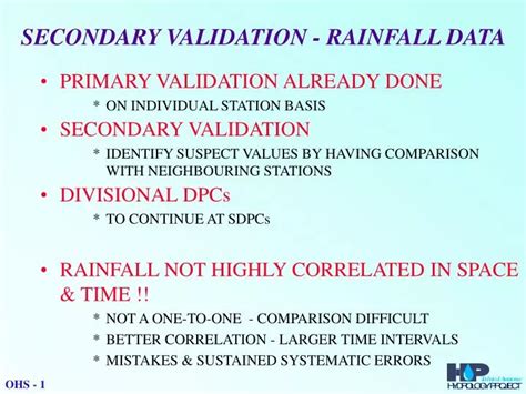 Ppt Secondary Validation Rainfall Data Powerpoint Presentation