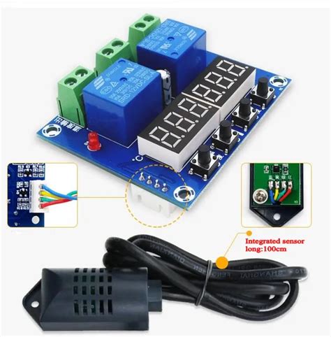 NEW DC V LED Digital Thermostat Temperature Humidity Controller For V Electric Appliance In