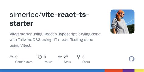 Github Simerlecvite React Ts Starter Vitejs Starter Using React And Typescript Styling Done