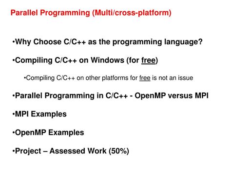 PPT Parallel Programming Multi Cross Platform PowerPoint Presentation ID 1574435