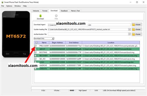 SP Flash Tool Xiaomi Tools