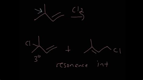Resonance In Allylic Halogenation Youtube
