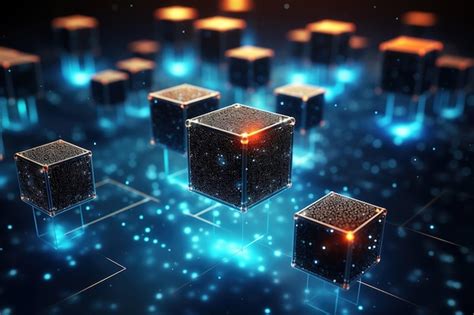 Premium Photo Data Network Connect Blockchain Technology Futuristic
