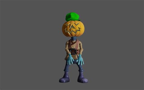 Pumkin 34 3d Model Animated Rigged Cgtrader