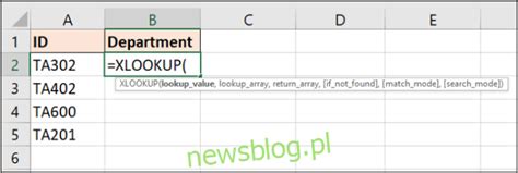 Jak Korzystać Z Funkcji Xlookup W Programie Microsoft Excel