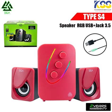 ลำโพงเกมมิ่ง Ega Type S4 Speaker ไฟ Rgb ลำโพงต่อคอม ของแท้รับประกันสินค้า 2 ปี Th