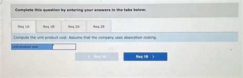 solved exercise 7 6 algo variable and absorption costing