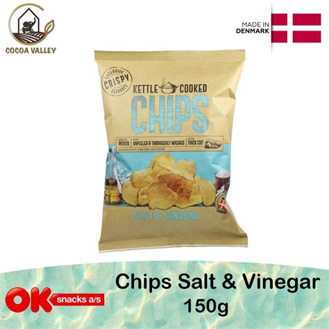 Kettle Cooked Chips Salt And Vinegar 150g Made In Denmark Shopee Malaysia