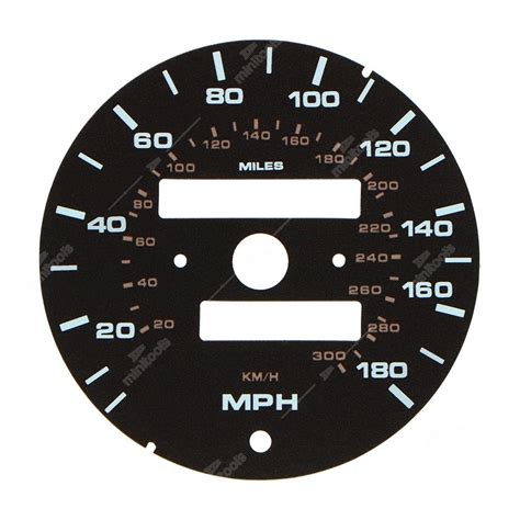 Porsche 911 964 993 Speedometer Dial 180 Mph 2 Odometer Counters