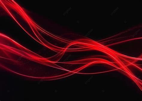 Black Background With Dynamic Red Abstract Lines Gradient Tech Inspired Digital Design