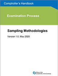 Comptroller S Handbook Sampling Methodologies OCC