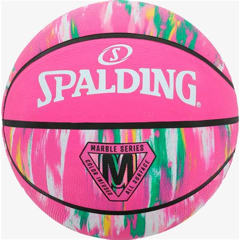 Pelota Spalding De Basquet Unisex Marble Series Pink Sz6 Multicolor