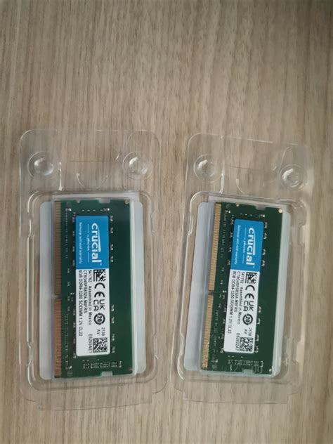 Crucial 8GB DDR4 3200 Ram X2 16GB Computers Tech Parts Accessories Computer Parts On