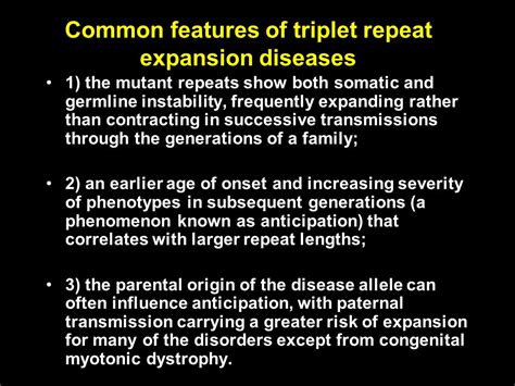 Neurological Diseases Caused By Triplet Repeat