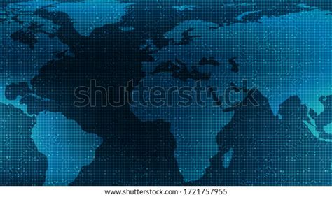 Digital Global Network System Technology Backgroundconnection Stock