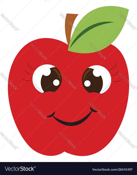 Red Apple White Background