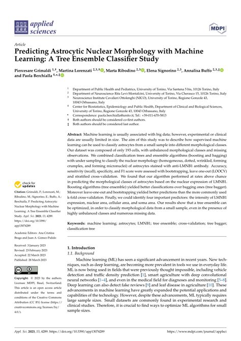 pdf predicting astrocytic nuclear morphology with machine learning a