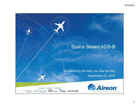 Pdf Space Based Ads B · • Safety Gains Through Contingency And Cross