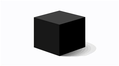 Modern Cube Vector Icon Flat Black Symbol Pictogram Premium Ai Generated Vector