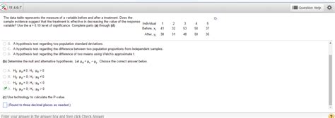 solved the data table represents the measure of a variable