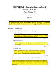 Computer Systems Test Virtual Memory Networking Concepts Course Hero