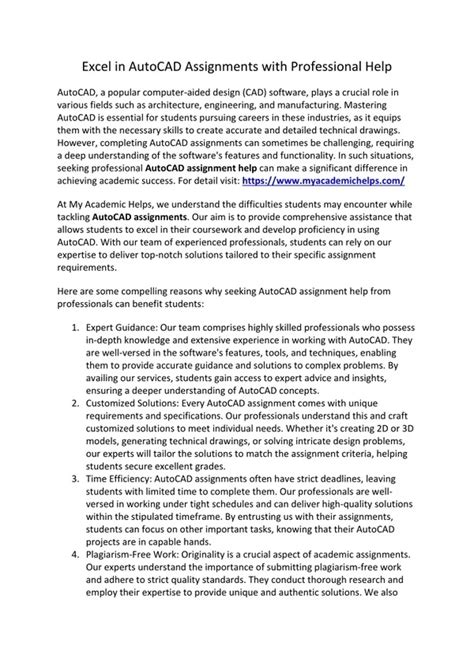 Ppt Excel In Autocad Assignments With Professional Help Powerpoint