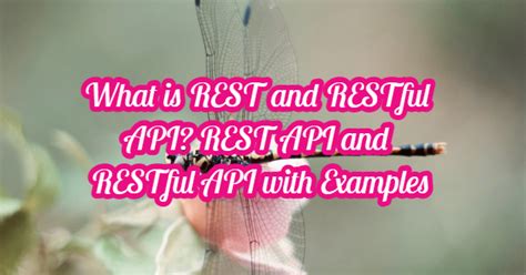 What Is Rest And Restful Api Rest Api And Restful Api With Examples