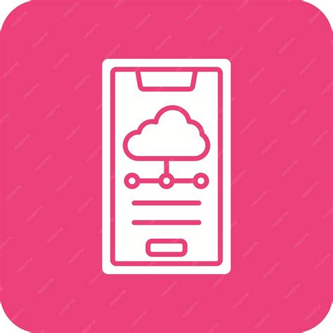 Premium Vector Mobile Cloud Icon