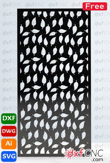 Free Cnc Tree Design Leaf Pattern Download Free Svg And Dxf Fi Dxf Cnc