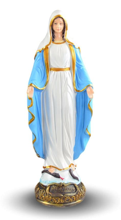 Festcool Our Lady Of Grace Virgin Mary Statue 16 Blessed Mother