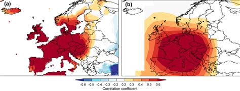 Spatial Correlations Between A Jja Reconstructed Temperatures Download Scientific Diagram