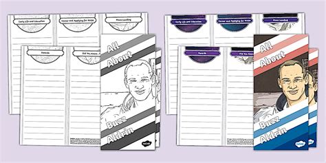 Ks2 All About Buzz Aldrin Leaflet Template Teacher Made