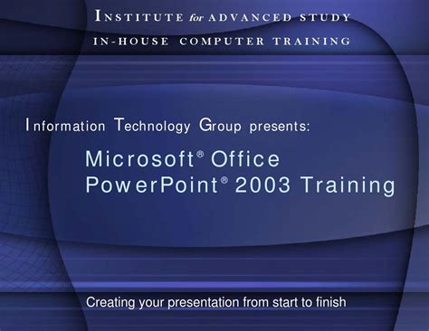 Microsoft Office Powerpoint 2003 Trainingword文档在线阅读与下载无忧文档
