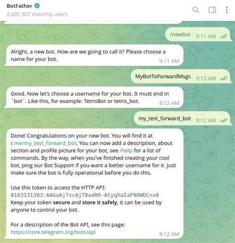How To Create A Telegram Bot Forwardmsg