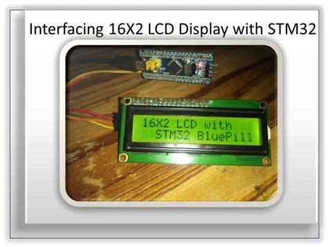 Interfacing 16x2 Lcd Display With Stm32 Blue Pill Board