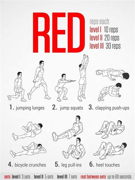Red Workout Workout Cardio Routine