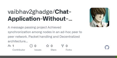 Github Vaibhav2ghadgechat Application Without Server Using Ad Hoc Network A Message Passing