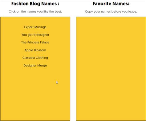 Fashion Blog Name Generator 1000 Good Fashion Blog Name Ideas