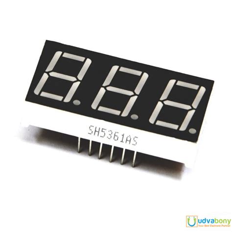 Ca 056″ Inch 3 Digit 7 Segment Red Color Led Digital Display
